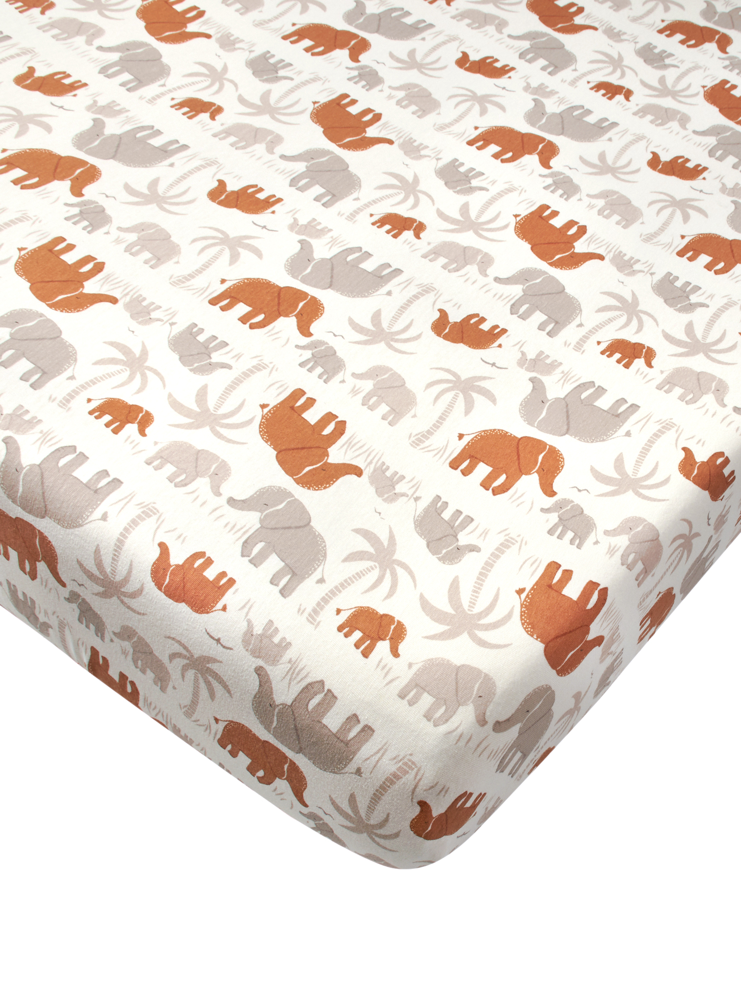 Carter's 100% Cotton Sateen Fitted Crib Sheet - Multi Safari (Grey ...