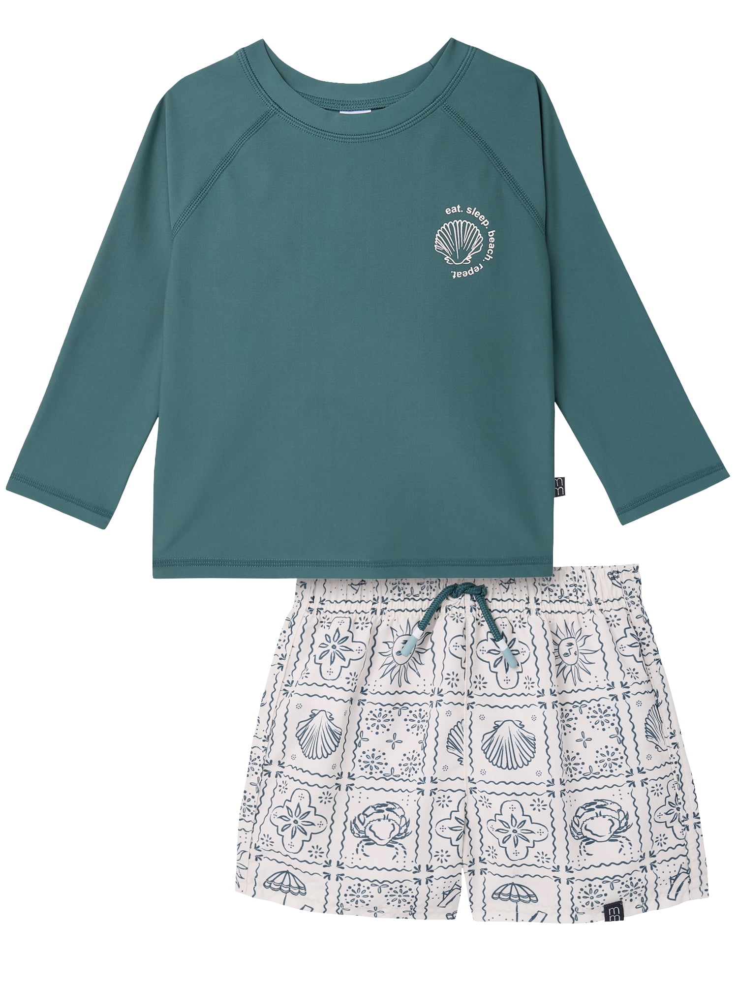 Modern Moments by Gerber Baby and Toddler Boy Long- Sleeve Rash Guard ...