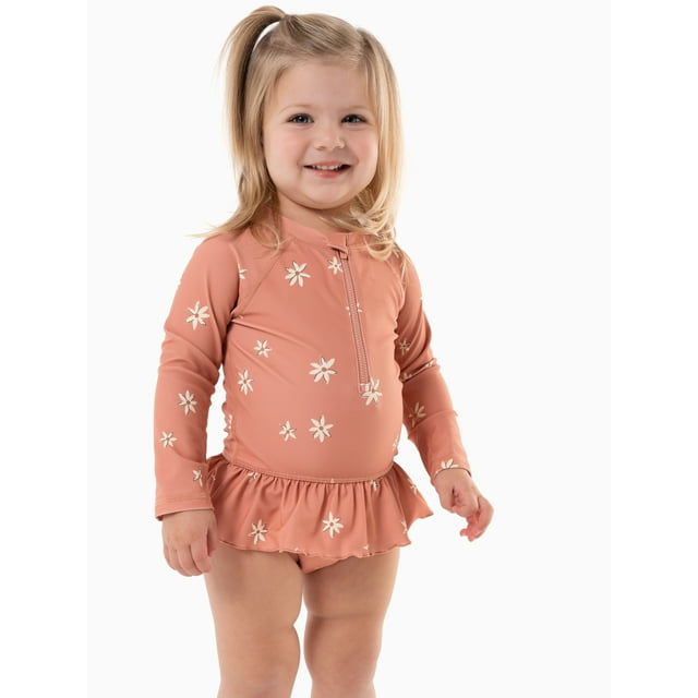 Modern Moments by Gerber Baby and Toddler Girl Swimsuit, Sizes 12M - 5T - Walmart.com