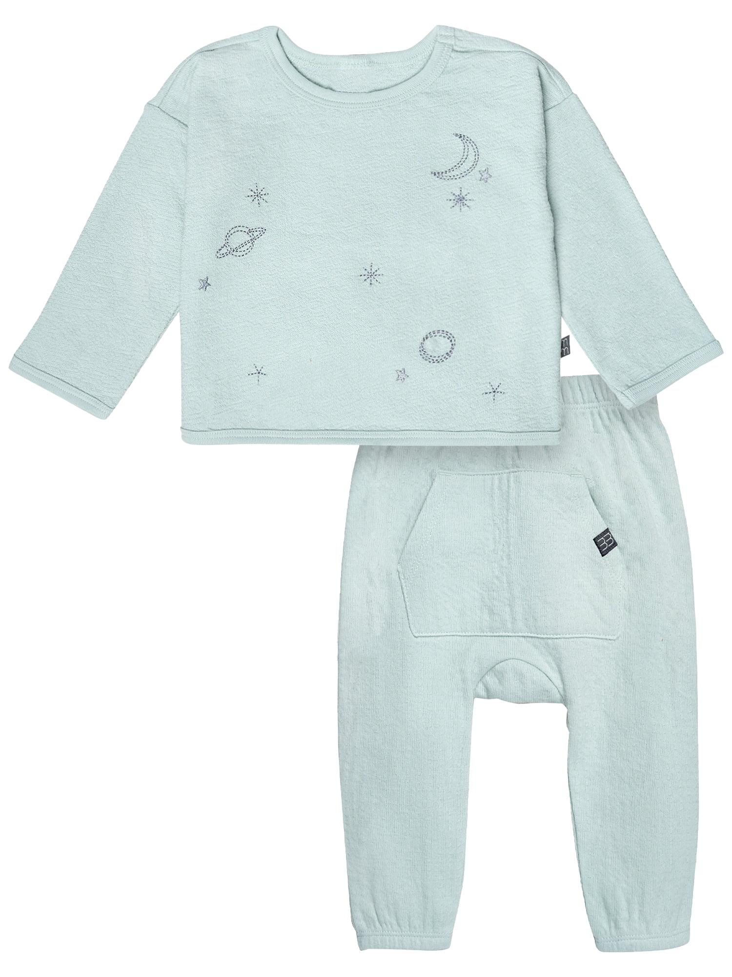 Modern Moments by Gerber Gender Neutral 2-Piece Outfit Sets, Sizes 0/3 ...