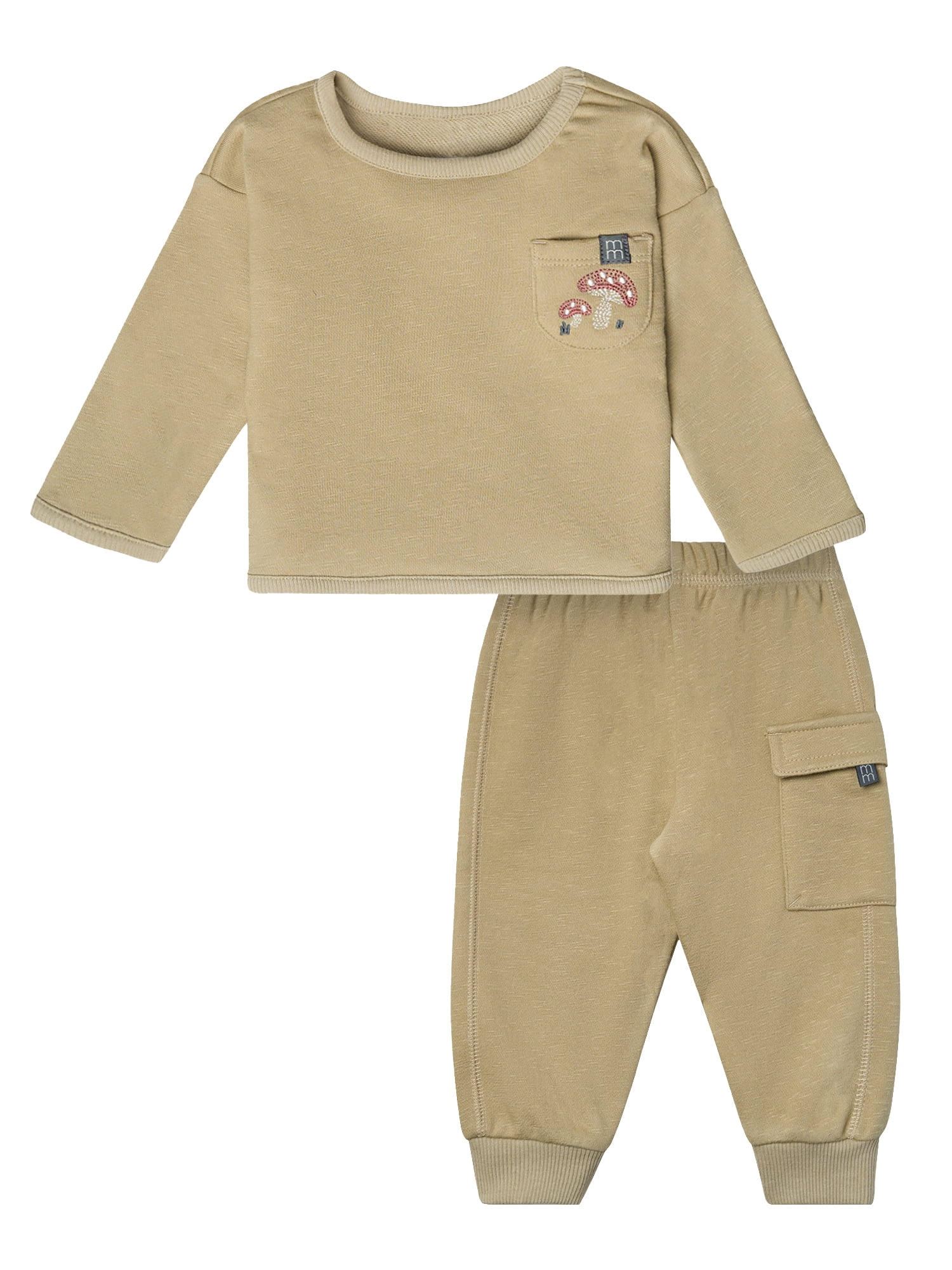 Modern Moments by Gerber Gender Neutral 2-Piece Outfit Sets, Sizes 0/3 ...