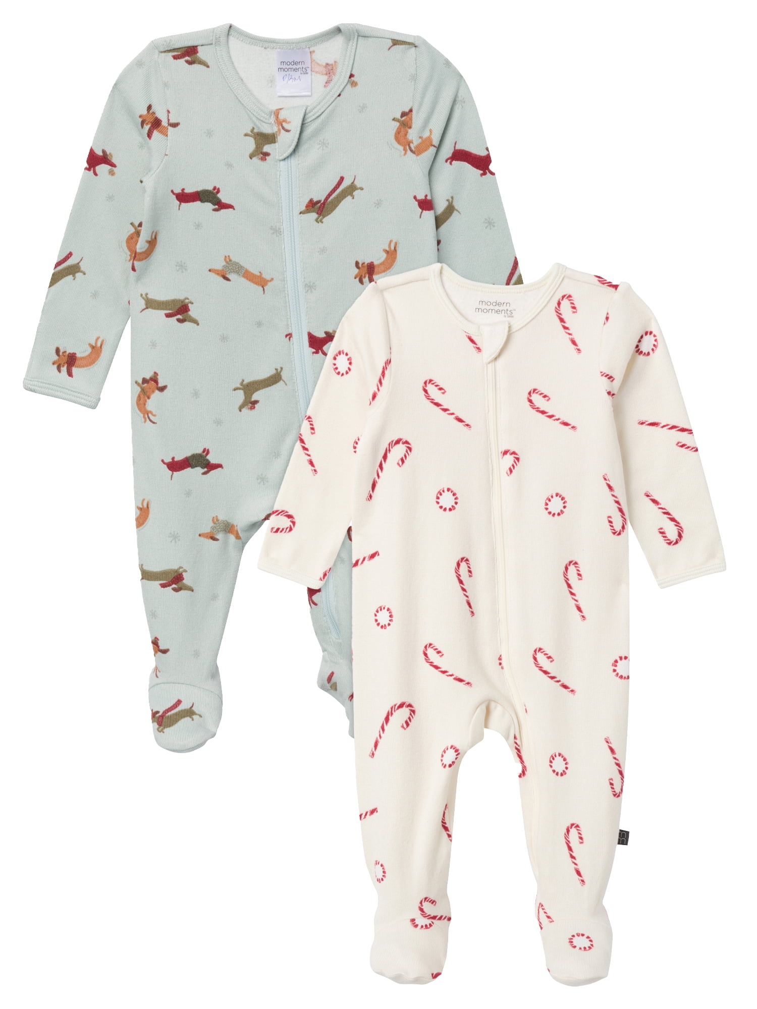 Modern Moments by Gerber Gender Neutral Sleep ´N Play Christmas Pajamas ...