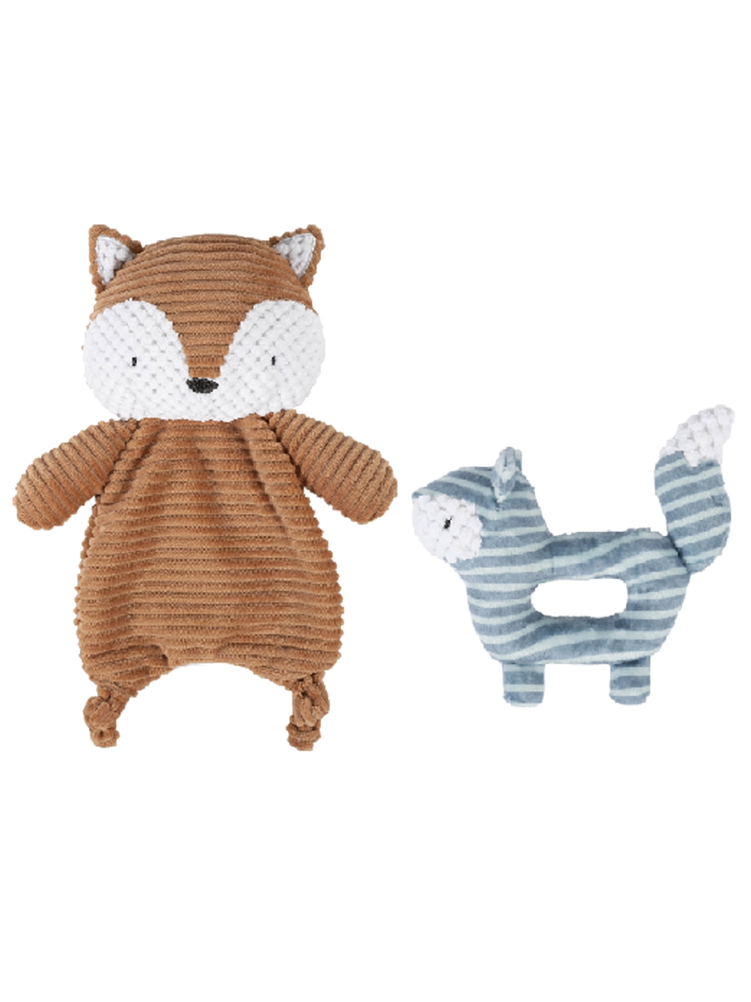 Modern Moments Infant Unisex Plush Lovie & Rattle Toys, 2-Piece Set ...