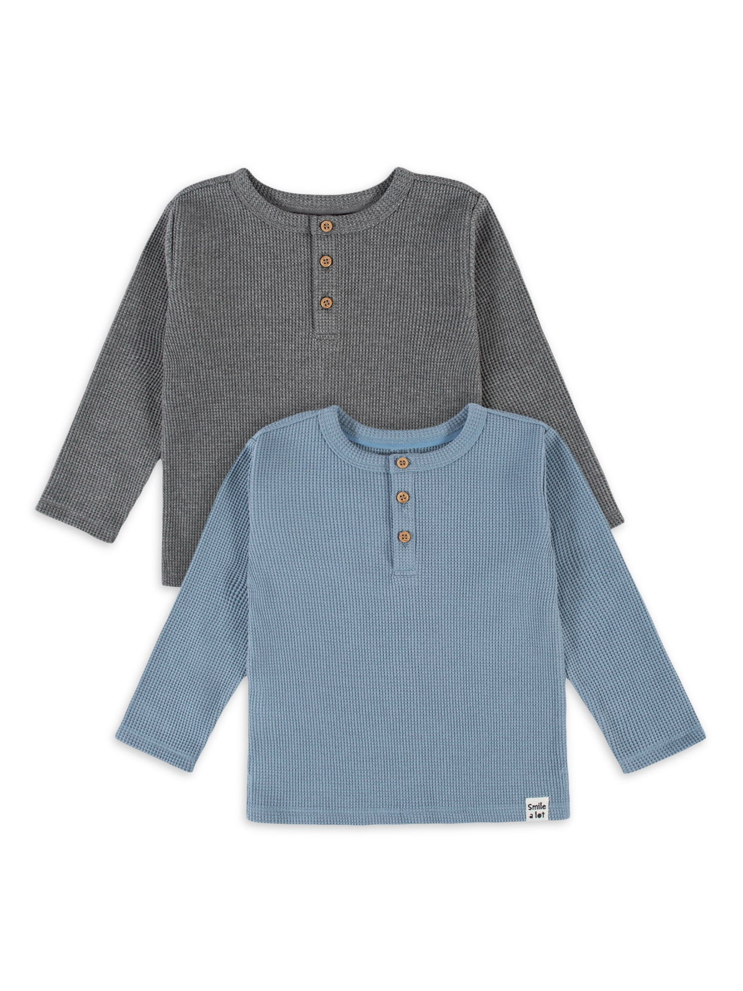 Modern Moments by Gerber Toddler Boy Long-Sleeve Casual Waffle Henley T ...