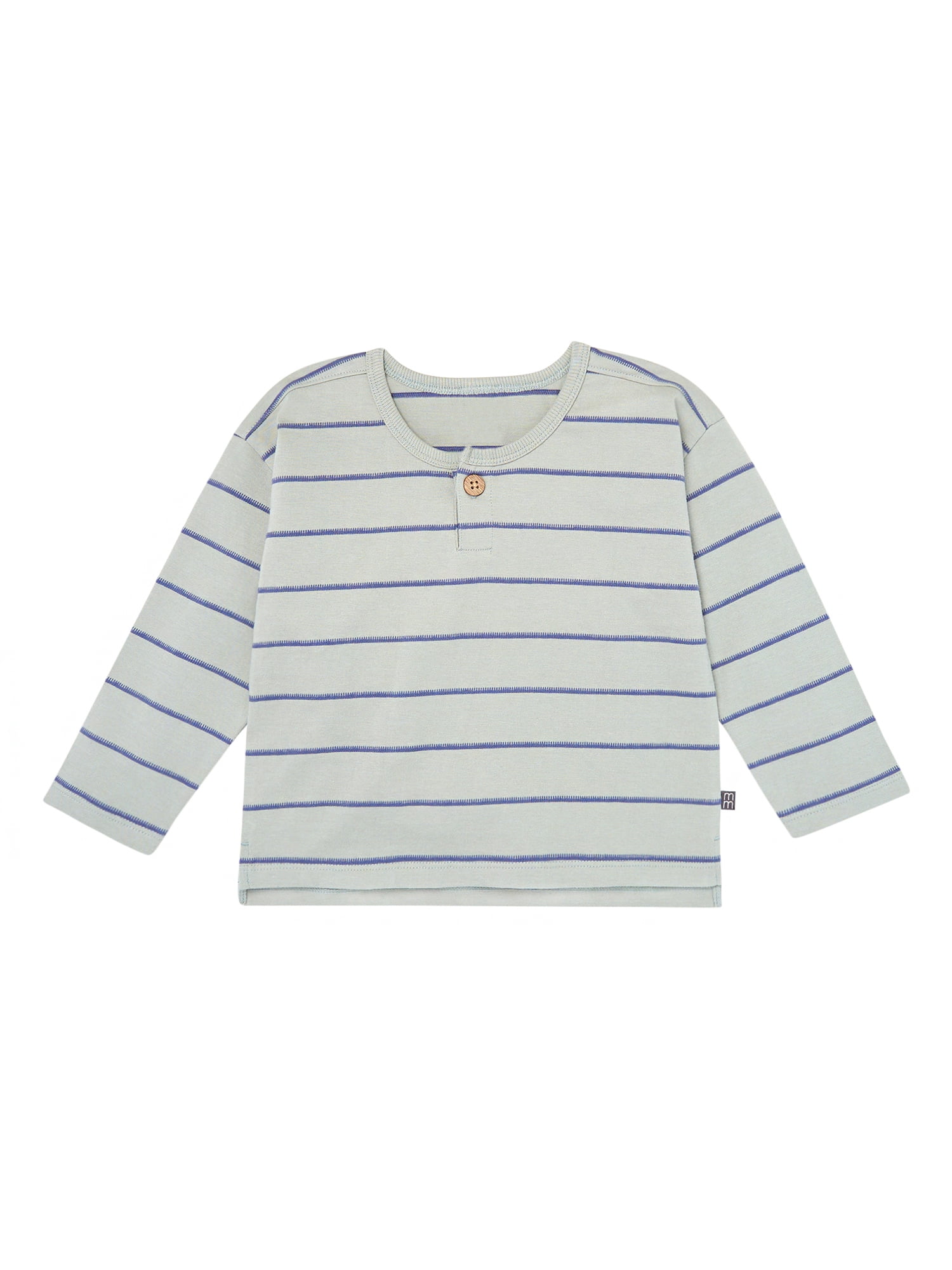 Modern Moments by Gerber Toddler Boy Organic Drop Shoulder Henley Tee ...