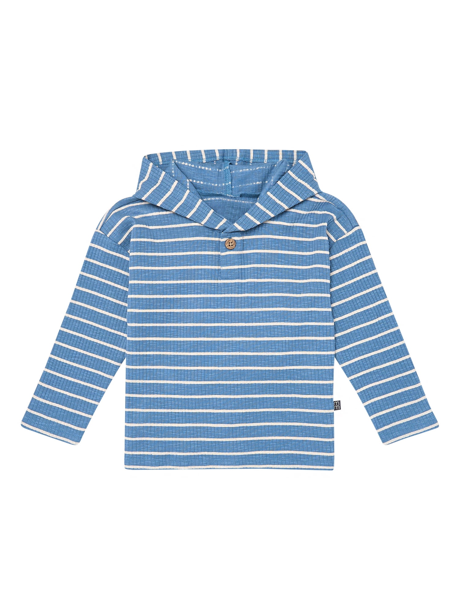 Modern Moments by Gerber Toddler Boy Organic Long Sleeve Hooded Henley ...