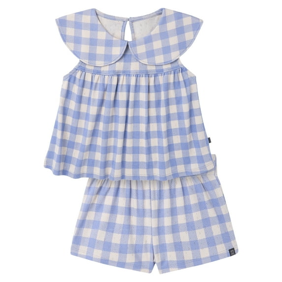 Modern Moments by Gerber Toddler Girl Peter Pan Collar Outfit Set, 2 ...