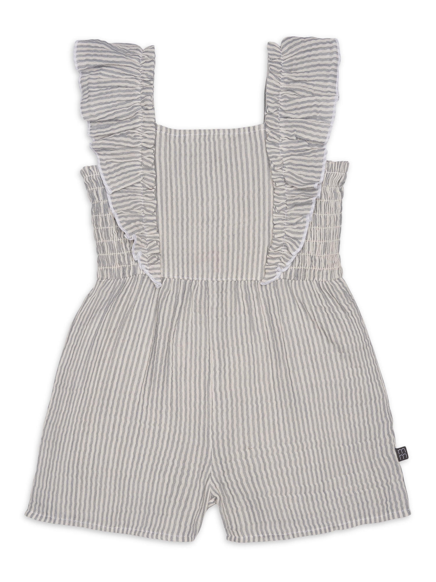 Modern Moments by Gerber Toddler Girl Romper with Ruffles, Sizes 12M-5T ...