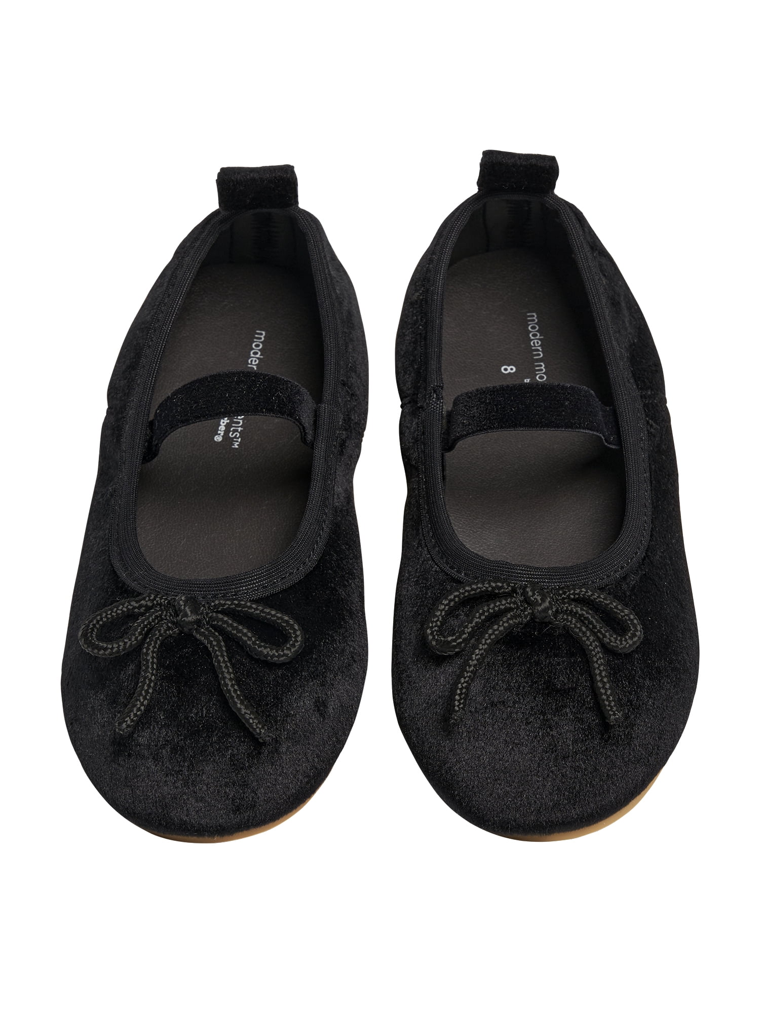 Modern Moments by Gerber Toddler Girl Velvet Ballet Flats, Sizes 4-11 ...