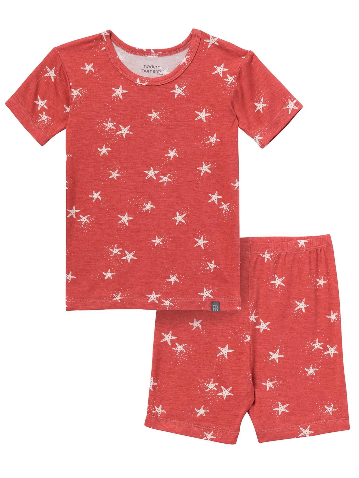 Modern Moments by Gerber Toddler Neutral Super Soft Pajama Short Set, 2 ...