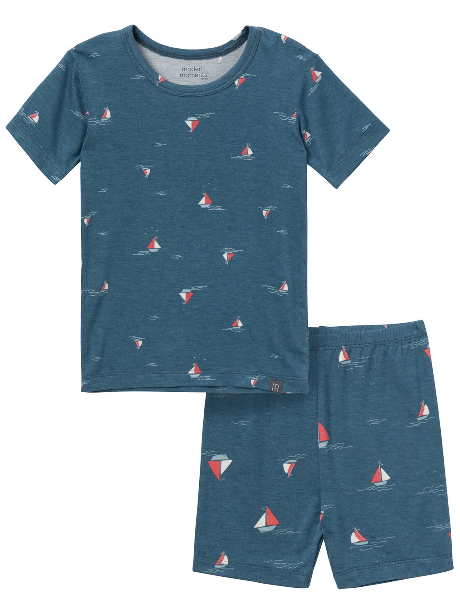 Modern Moments by Gerber Toddler Neutral Super Soft Pajama Short Set, 2 ...