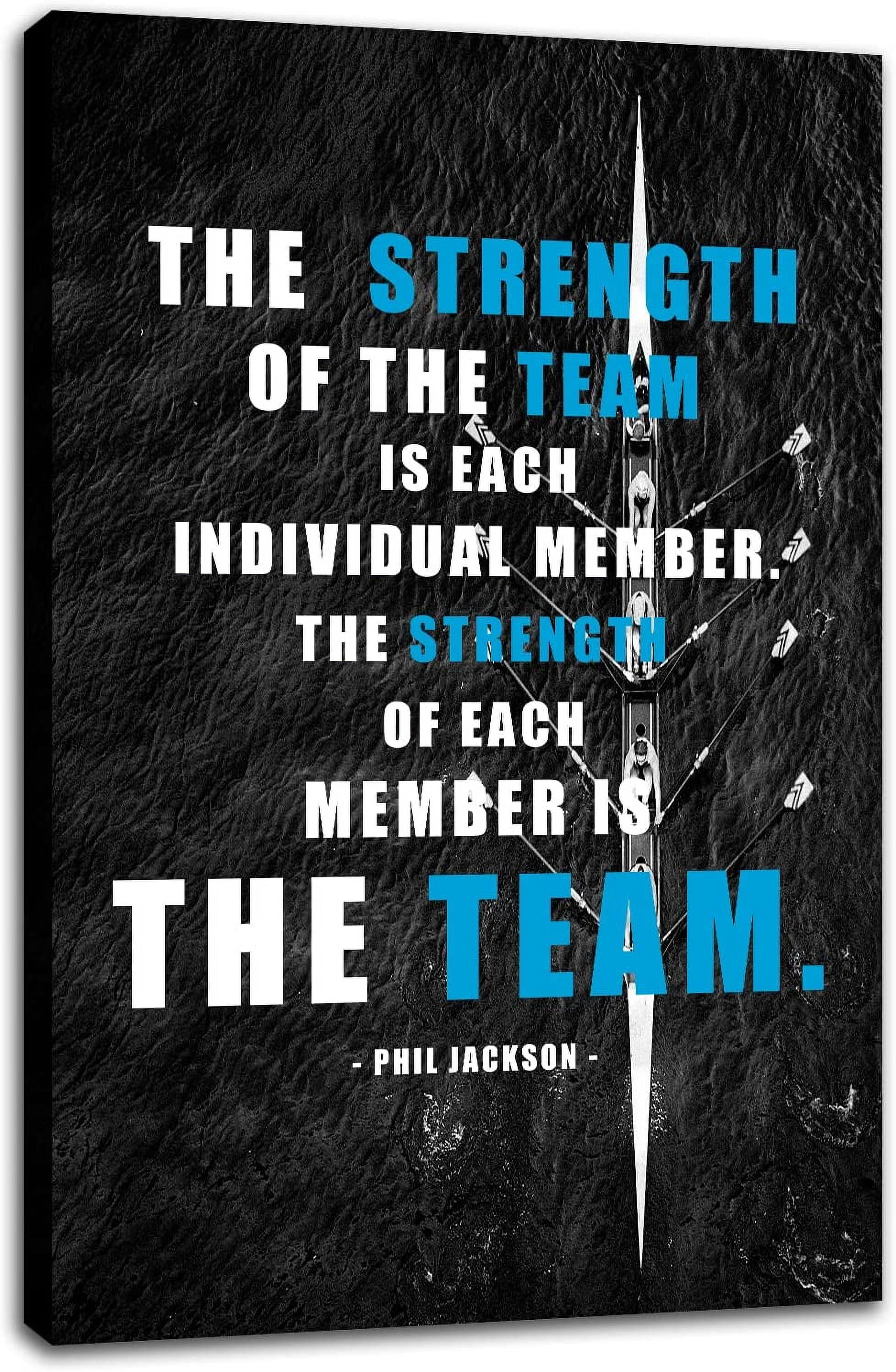 Modern Motivational Wall Art HD Prints Team Strength Picture Prints on ...