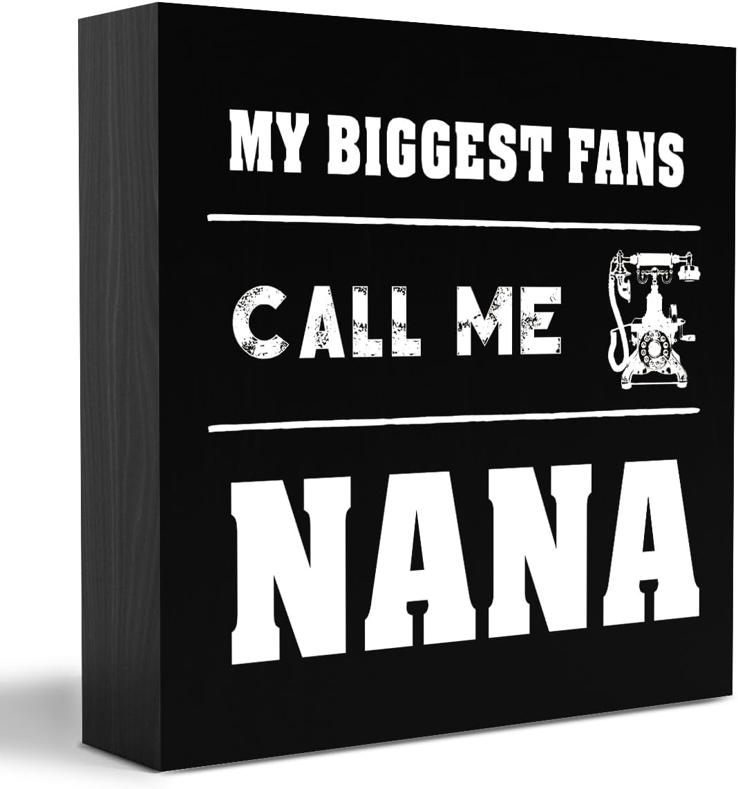 Modern Nana Gifts Wooden Box Sign Table Decor Plaque My Biggest Fans ...