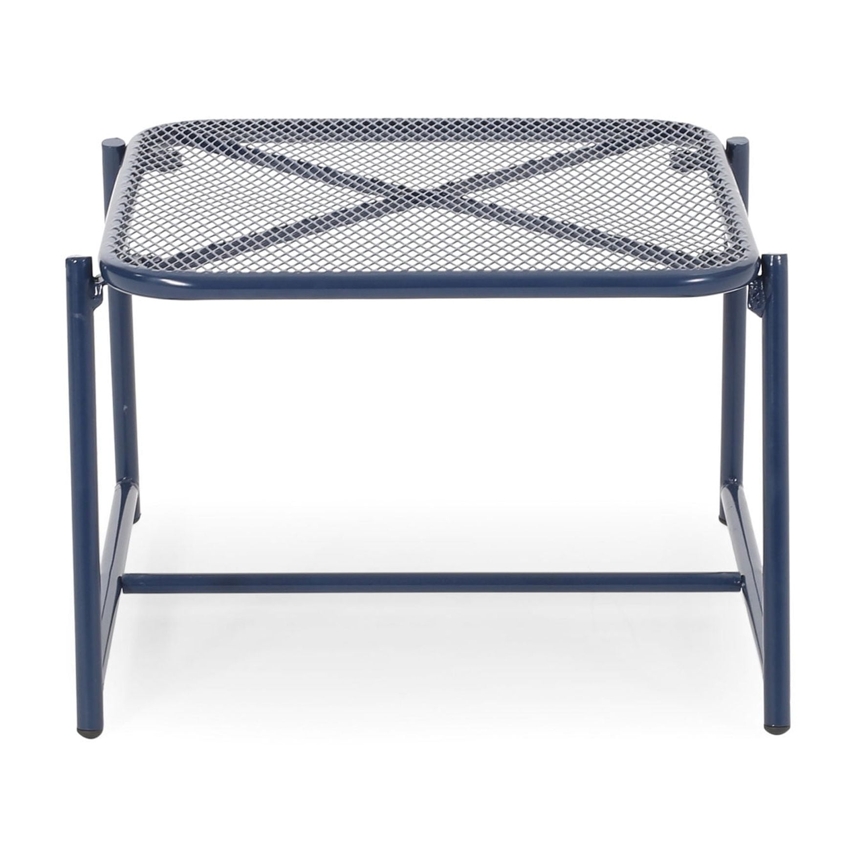 Modern Navy Blue Iron Side Table - Offer Comfort in the Backyard ...