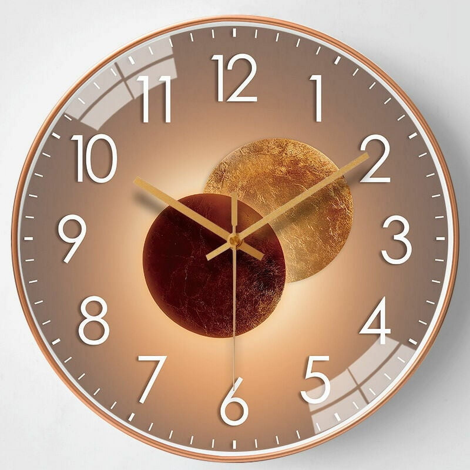 Modern Non Ticking Wall Clock Quartz Wall Clock 30Cm Kitchen Wall Clock ...