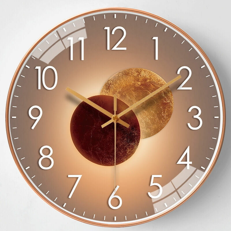 Modern Non Ticking Wall Clock Quartz Wall Clock 30cm Kitchen Wall Clock ...