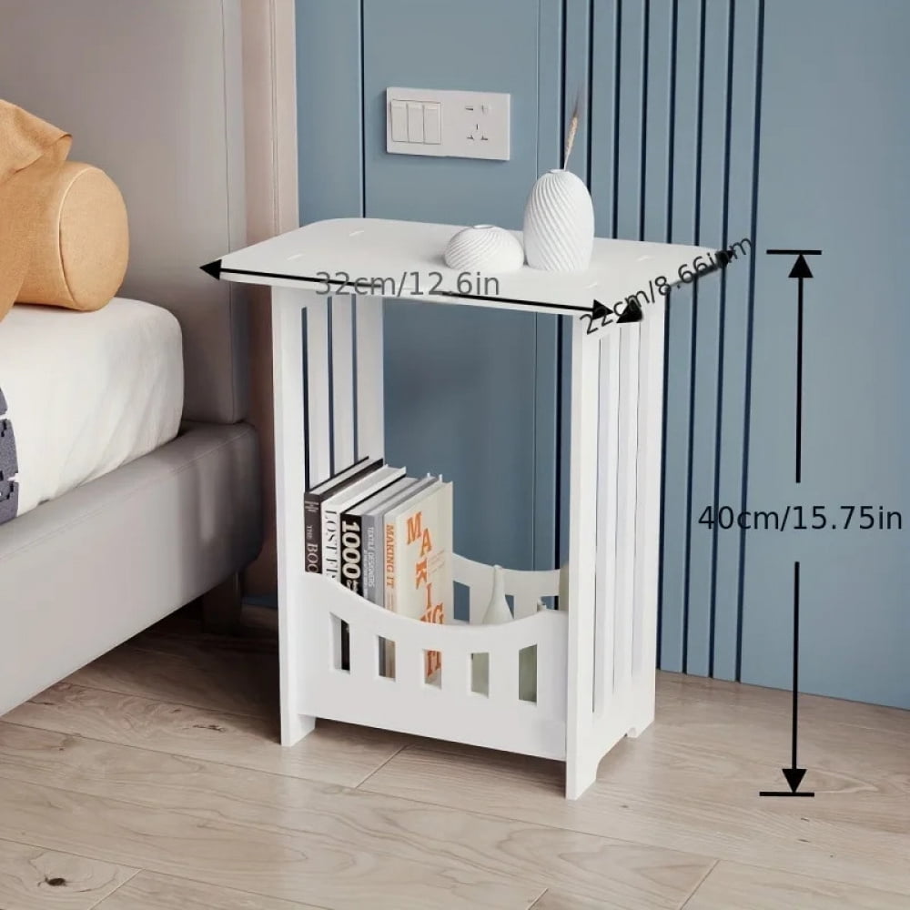 Modern Nordic Style Wooden Storage Table - Multipurpose Bedside ...