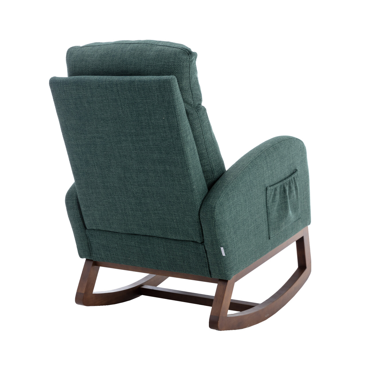 Modern Nursery Rocking Chair, Glider Upholstered Accent Chair with High ...