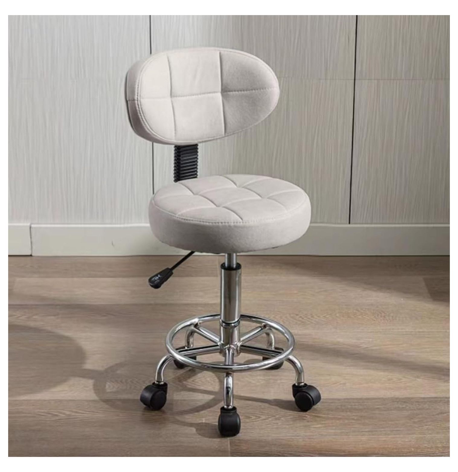 Modern Office Desk Chair Rolling Stool Computer Chair with Low Back ...