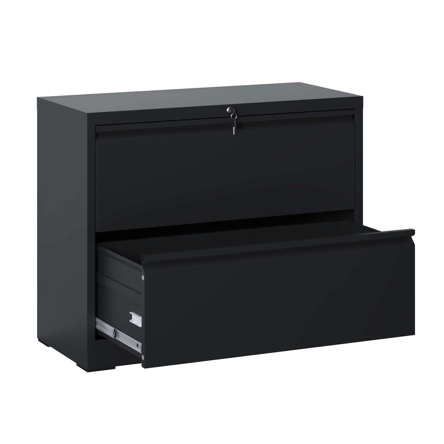Modern Office Filing Cabinet with 2 Drawers | Smooth Drawer Slide, High ...