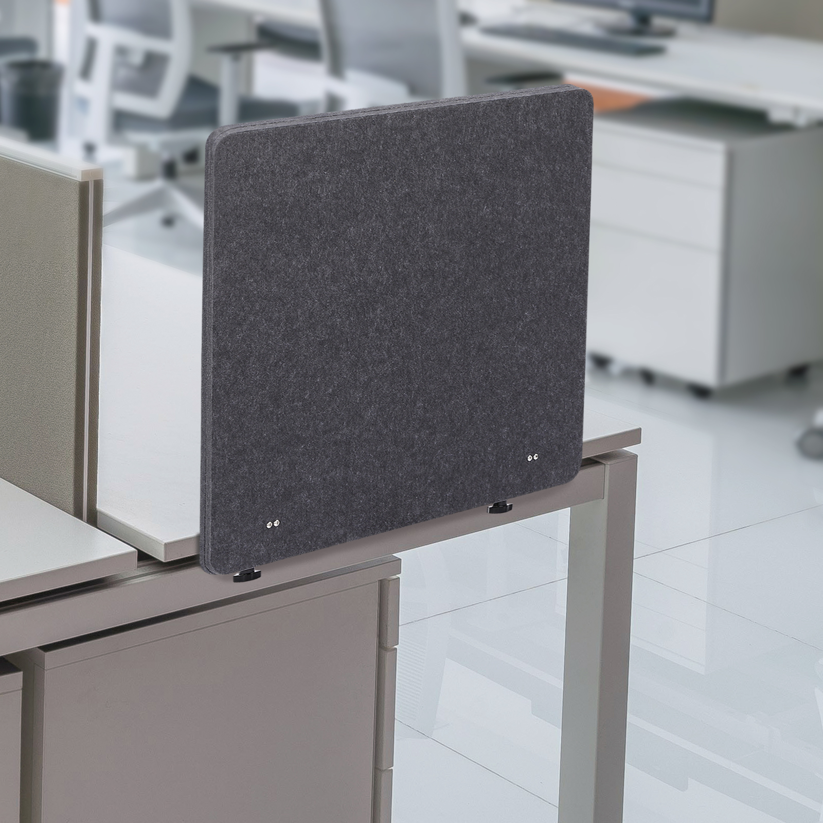 Modern Office Partition, Desk Divider, Anti-perspective,Dark Grey ...