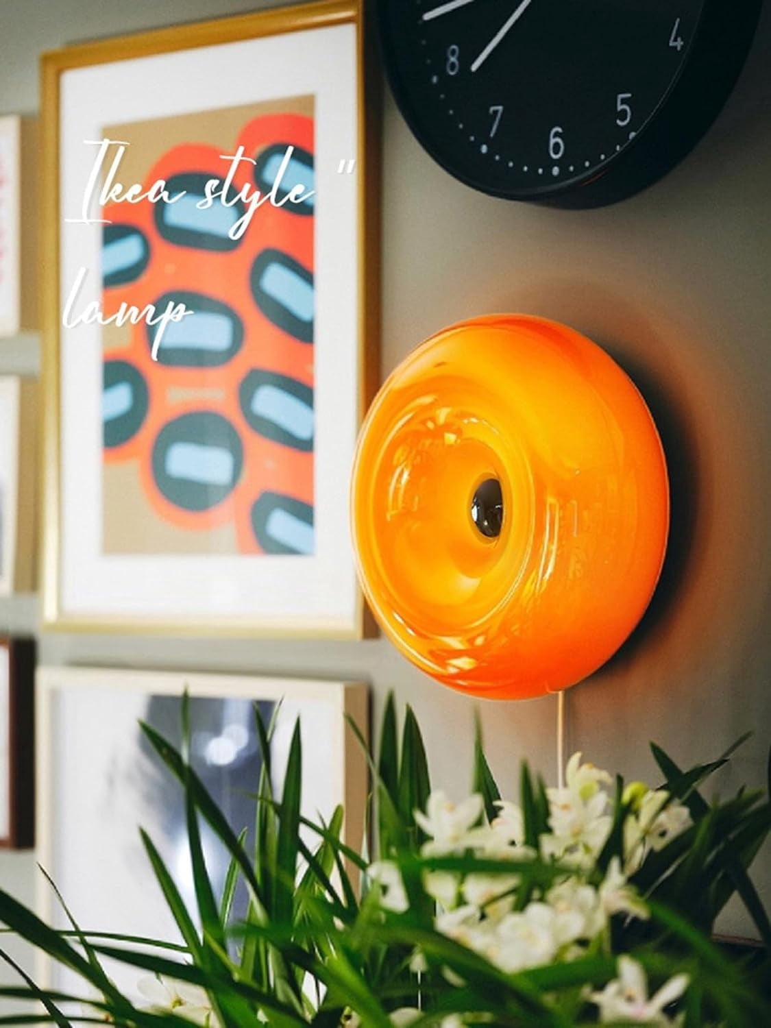Modern Orange Donut Lamp, Plug-in Bedside Lamp Or Plug-in Wall Sconces ...