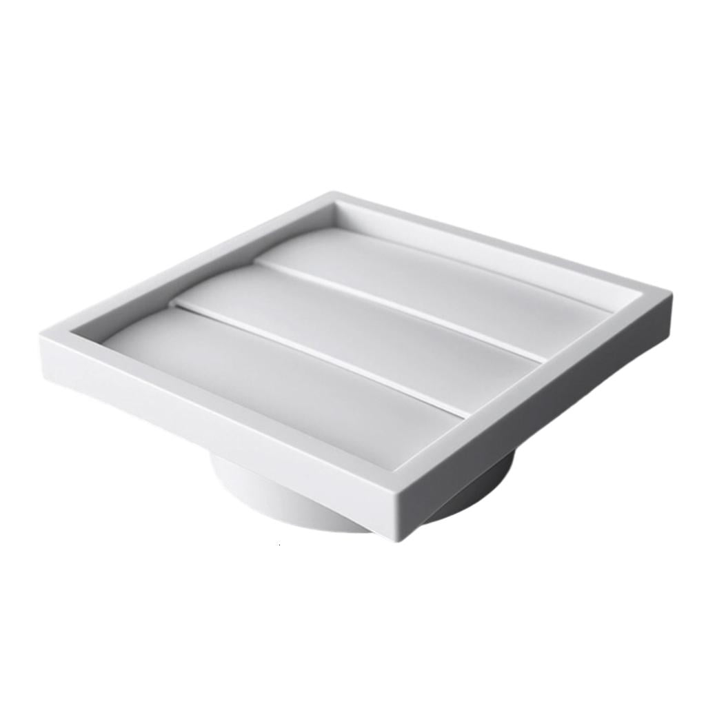 Modern Outdoor Ventilation Cover Square Dryer Vent Louver Easy No Tool ...