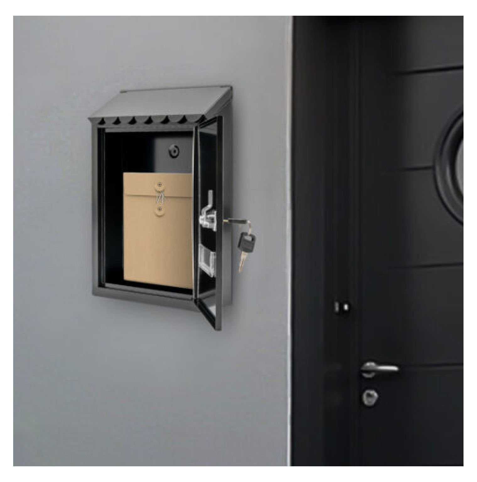 Modern Outdoor Waterproof Extra Large Drop Box Wall Mounted Mailbox ...