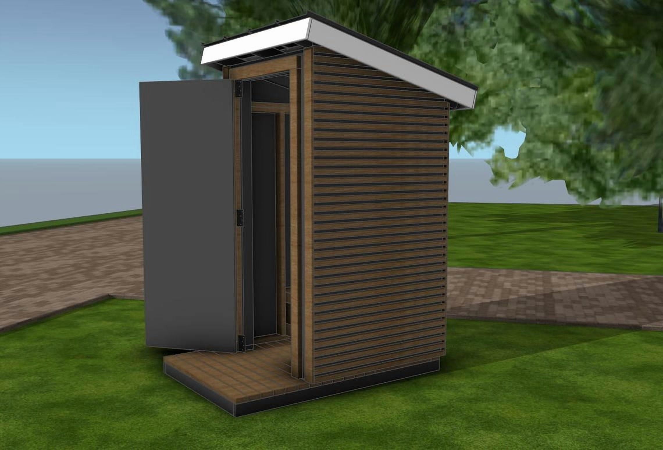 Modern Outhouse Outdoor Restroom Plans Plans with Material and ...