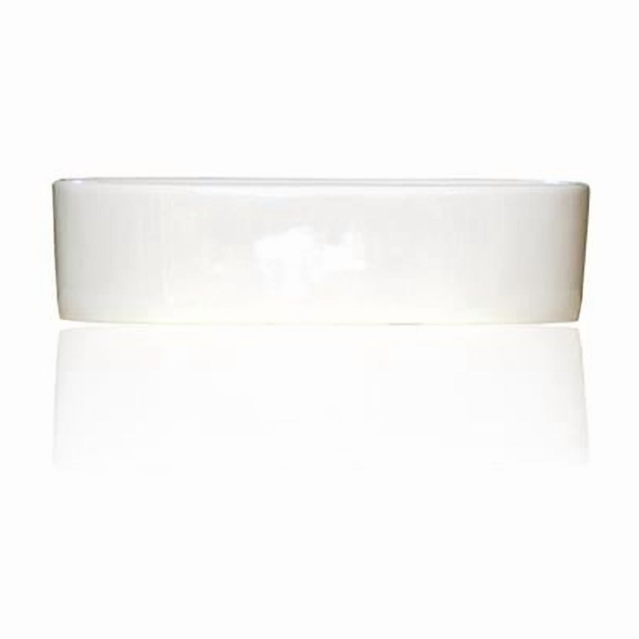 Modern Oval Farmhouse Vitreous Porcelain Enamel White Apron Vessel Sink ...