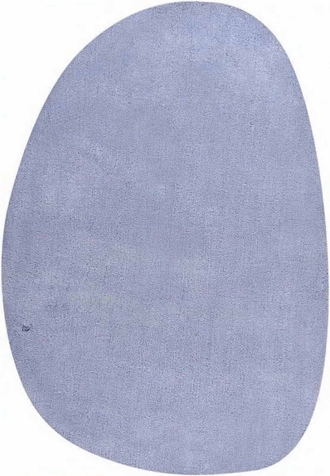 Modern Oval Shape Wool Rug - Irregular Shaped with Soft and Cozy ...