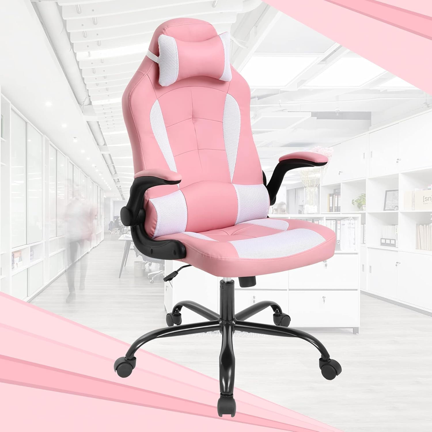 Modern PC Gaming Chair Racing Style Chair Home Office Chair Adjustable ...