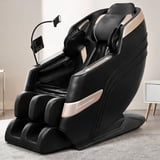 Modern PU Leather Massage Chair Recliner, Matte Black, Zero-Gravity ...