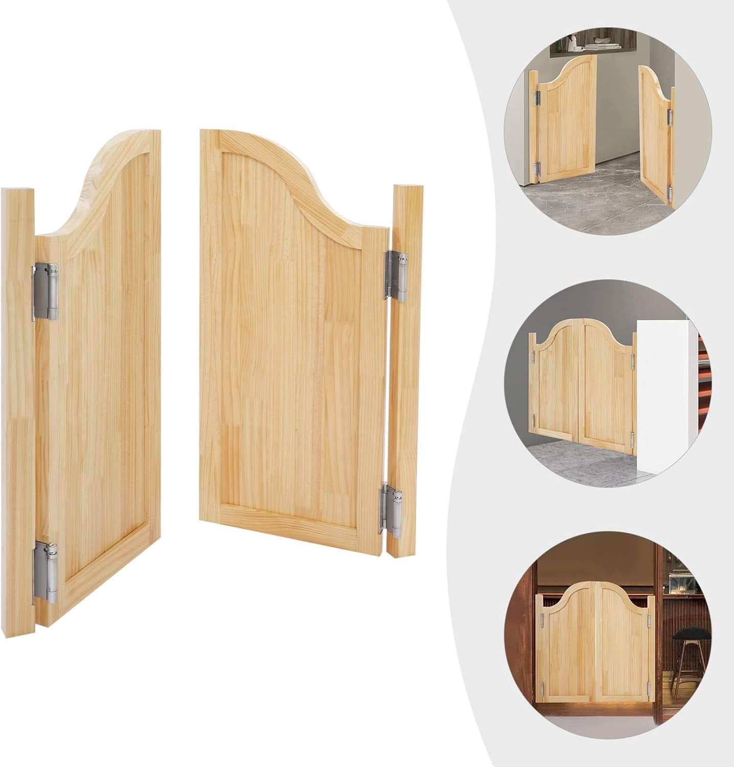 Modern Partition Door, Swing Solid Wood Door, Partition Door for Shop ...