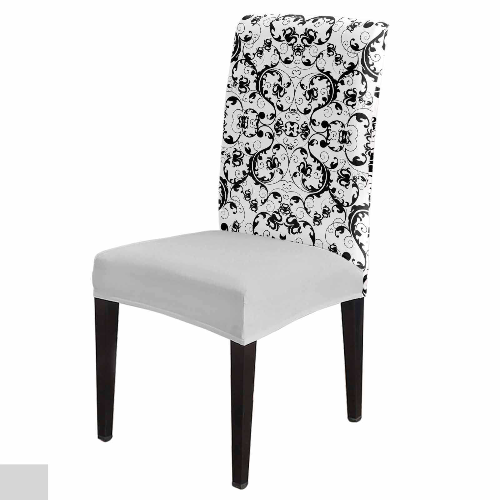 Modern Pattern Abstract Dining Chair Covers Spandex Stretch Seat Cover ...