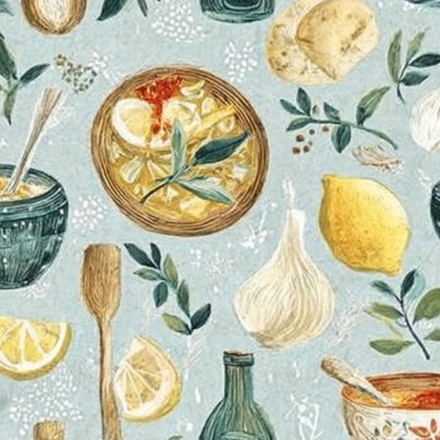 Modern Peel and Stick Wallpaper 23.6in x 9.8ft Fresh Ingredients Lemon ...