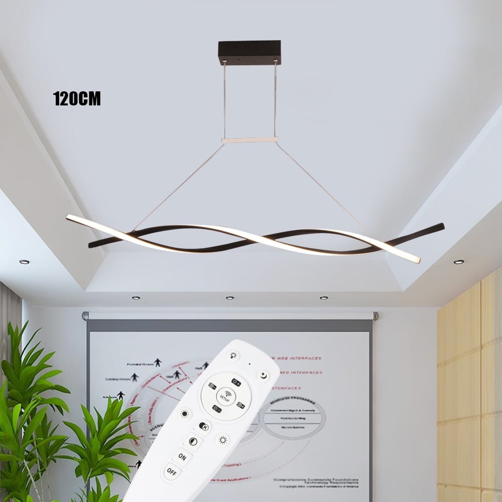 Modern Pendant Light, Chandelier Ceiling Dimmable LED Color Temperature ...