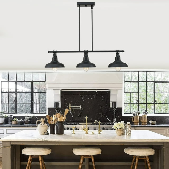 Matte Black Pendant Light: Modern Industrial Ceiling Fixture for ...