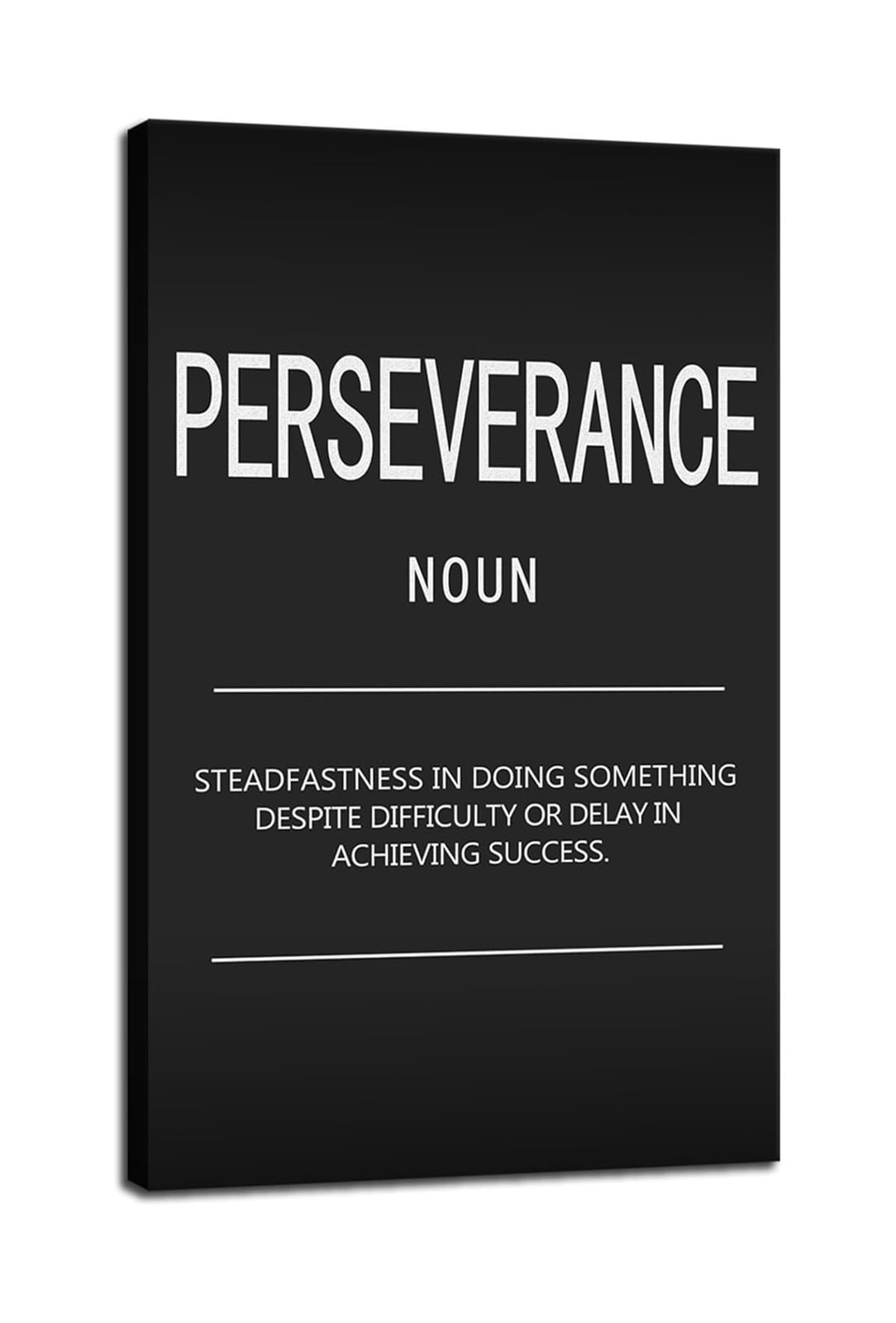 Modern Perseverance Inspirational Wall Art - Motivational Canvas ...