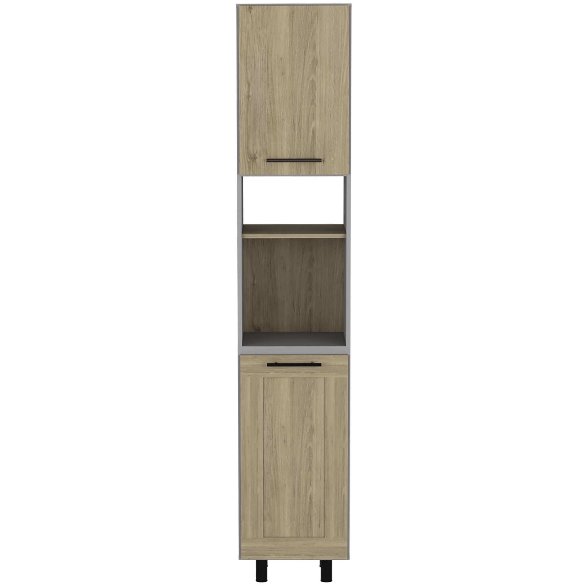 Modern Pine Kitchen Pantry - Store Items Beige Particle Board 13.43 In ...
