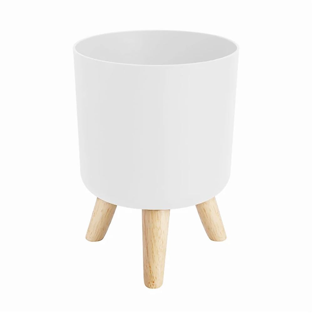 Modern Plant Pots With Wooden Legs Holder Bedroom Living Room Floor ...