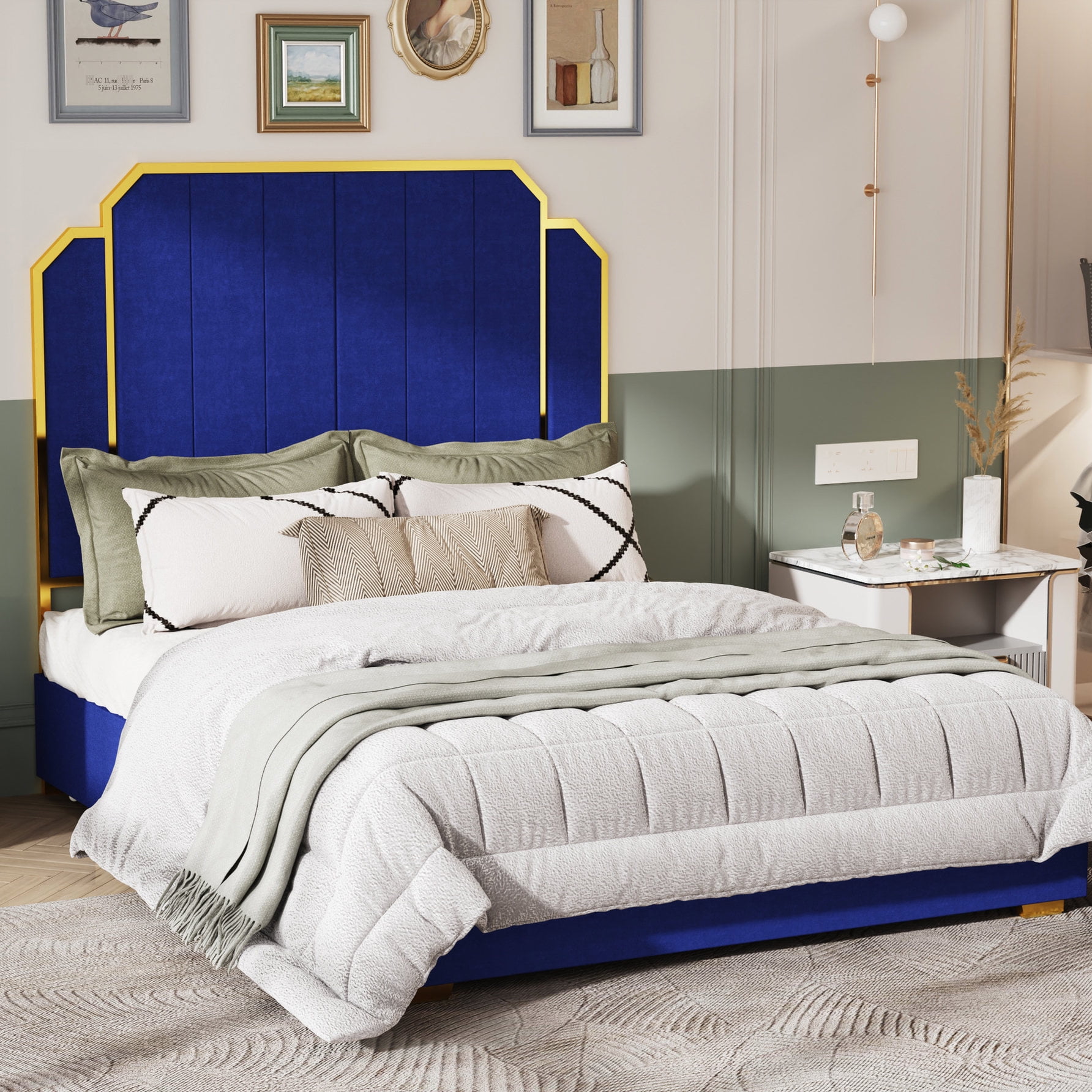 Modern Platform - 4.3" Apart Wood Slats - Bedroom Airflow - Well ...