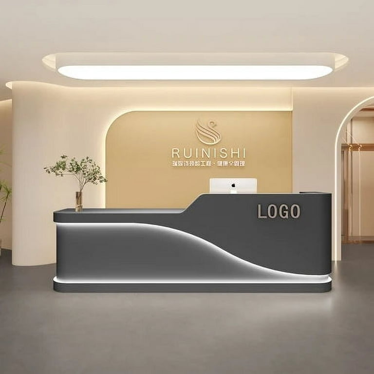 Office Reception Desk Gym Modern Lacquered Reception Desks – Anzhap