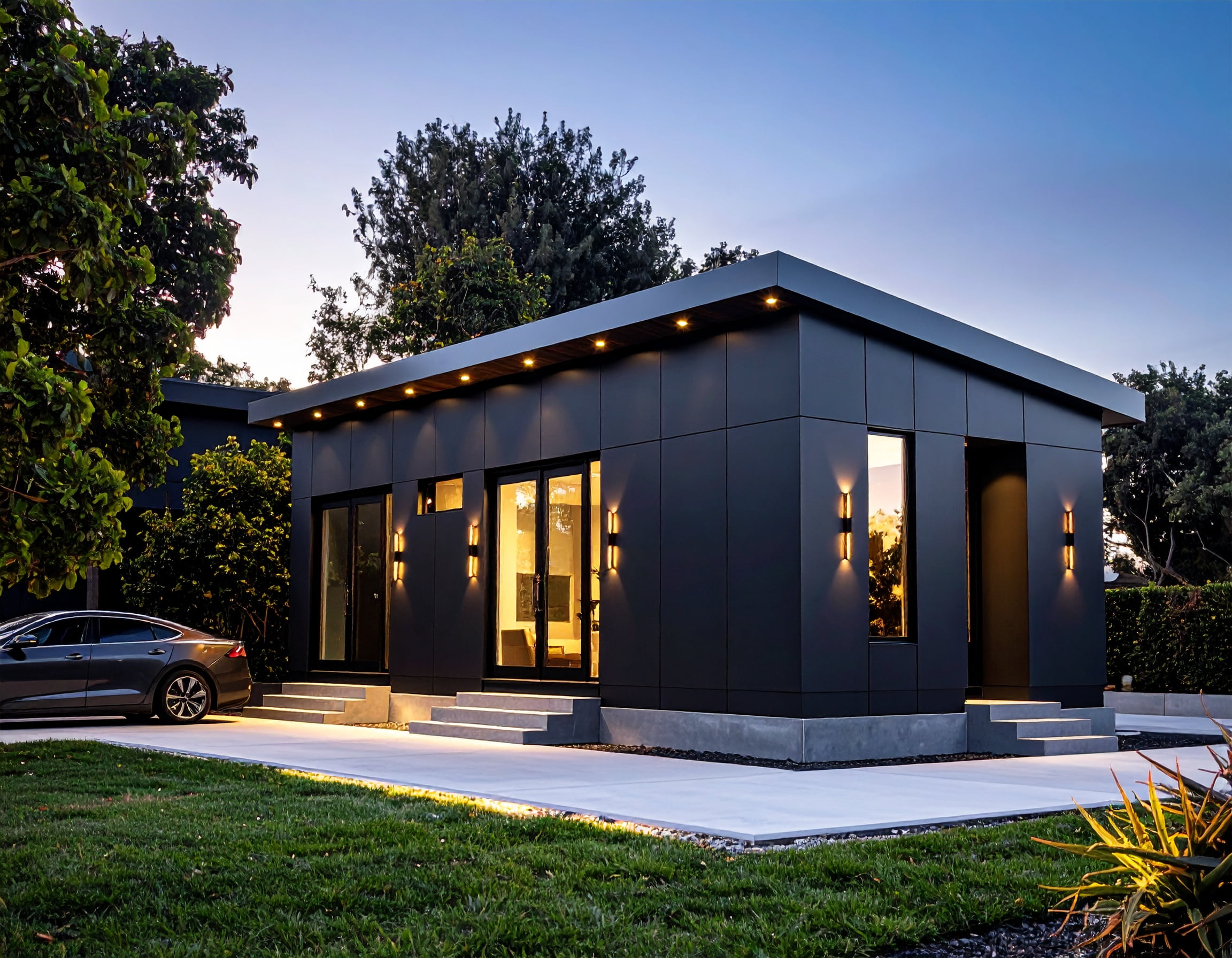 Modern Prefab ADU | Prefab House | 420 SQFT Luxury Tiny Home | 1-Bed, 1 ...