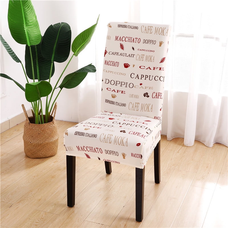 Modern Printed Chair Cover Elastic Seat Covers Slipcover Removable And ...