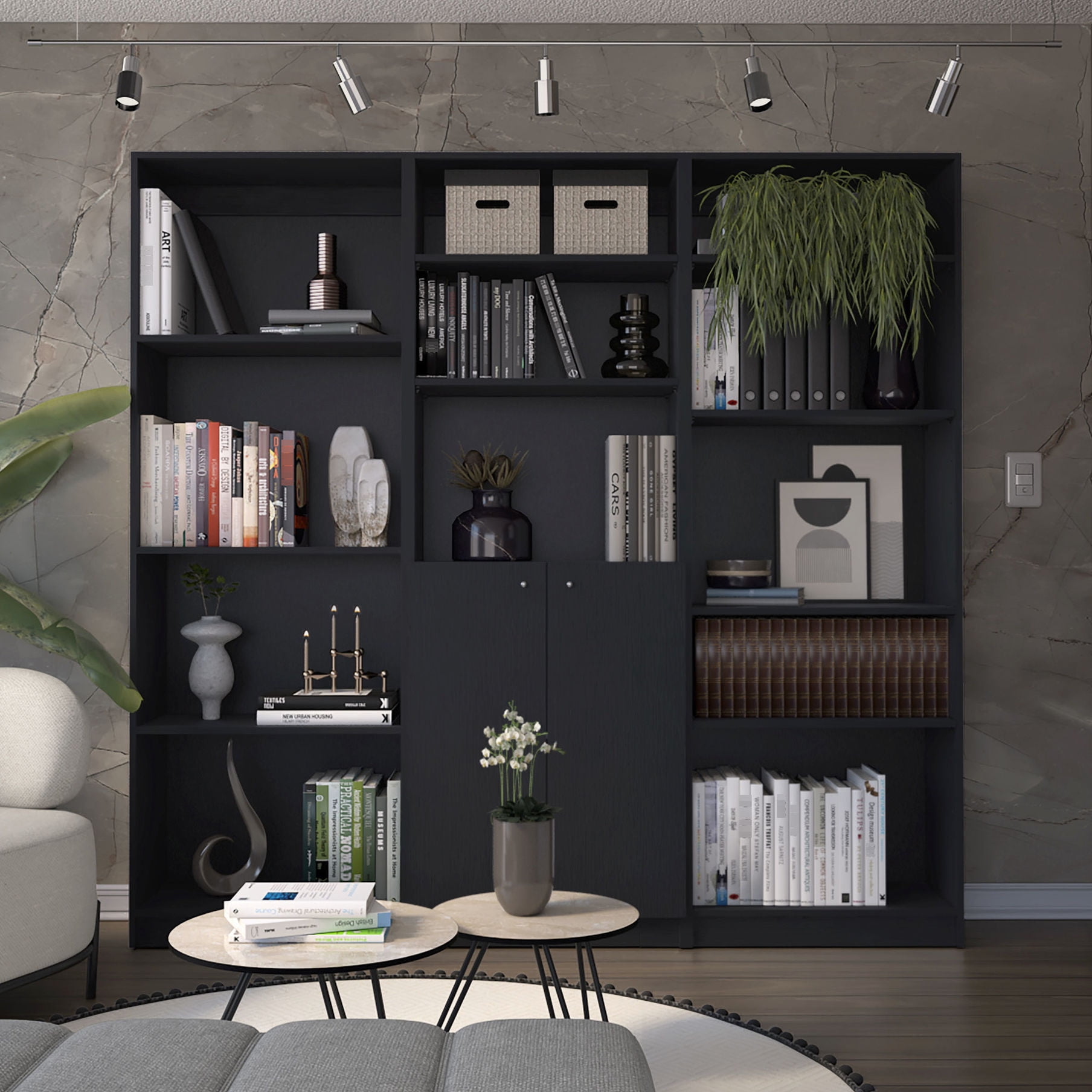 Modern Product Style - Spacious Shelving for Collections - Living Room ...