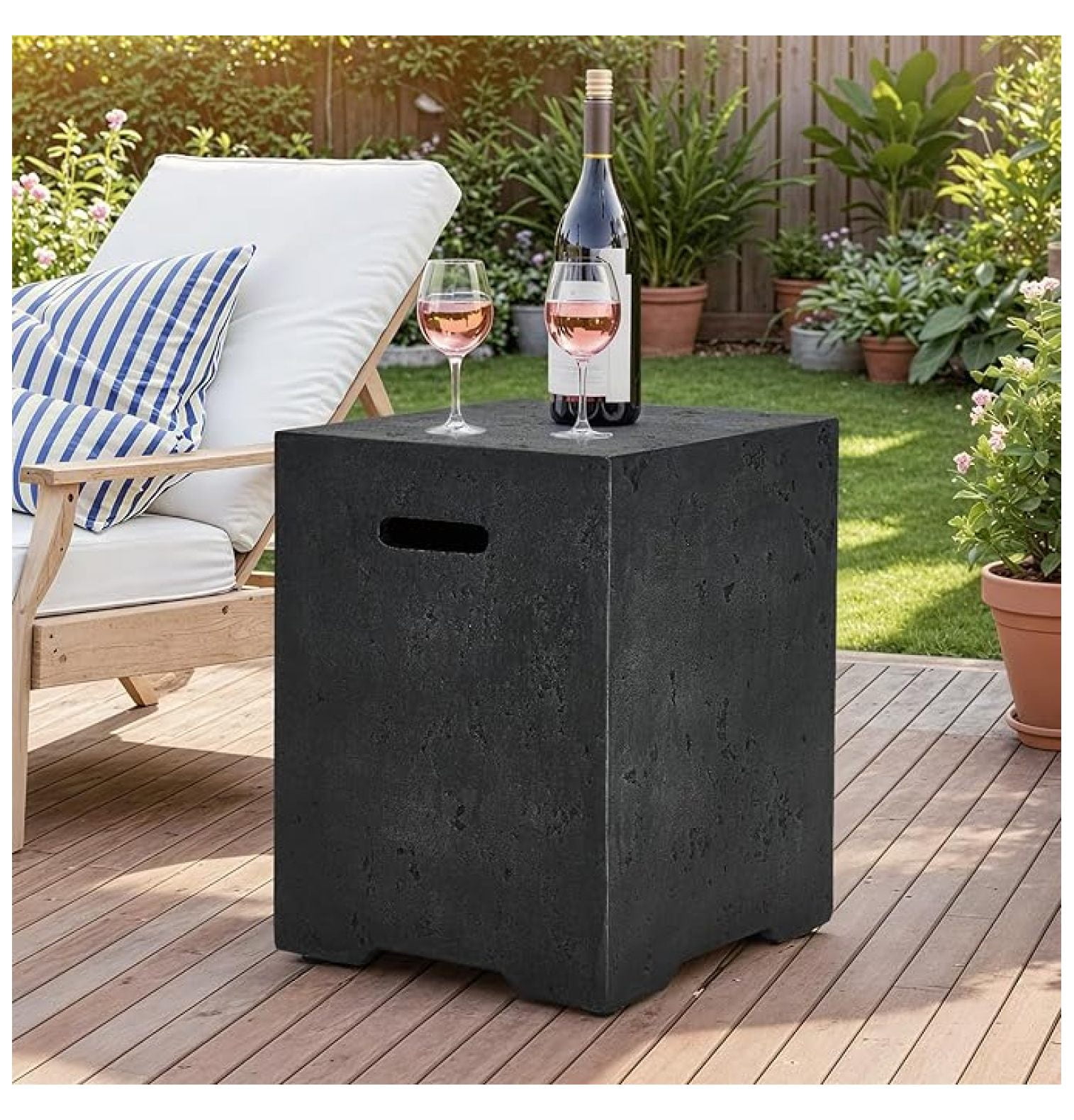 Modern Propane Cover, 20 lb Cover Table for Table, Gas Storage Box with ...