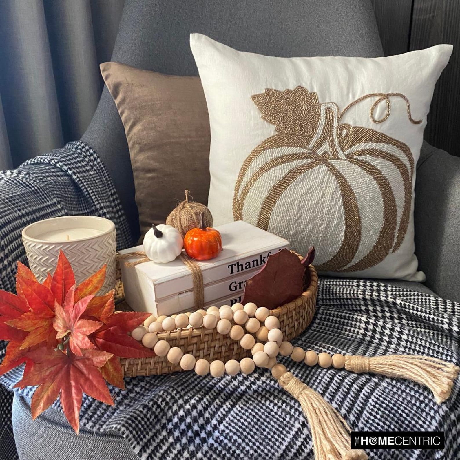 Modern Pumpkin Decorative Throw Pillow cover Gold 16"x16" (40x40 cm ...