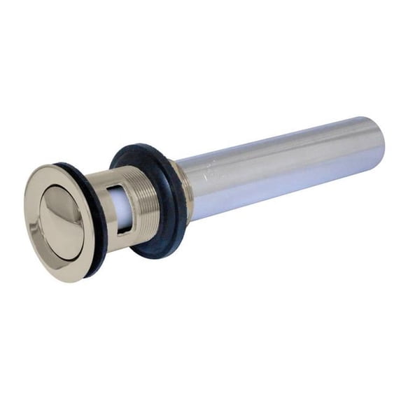 Modern Push Pop-Up Drain with Overflow - Polished Nickel - Walmart.com