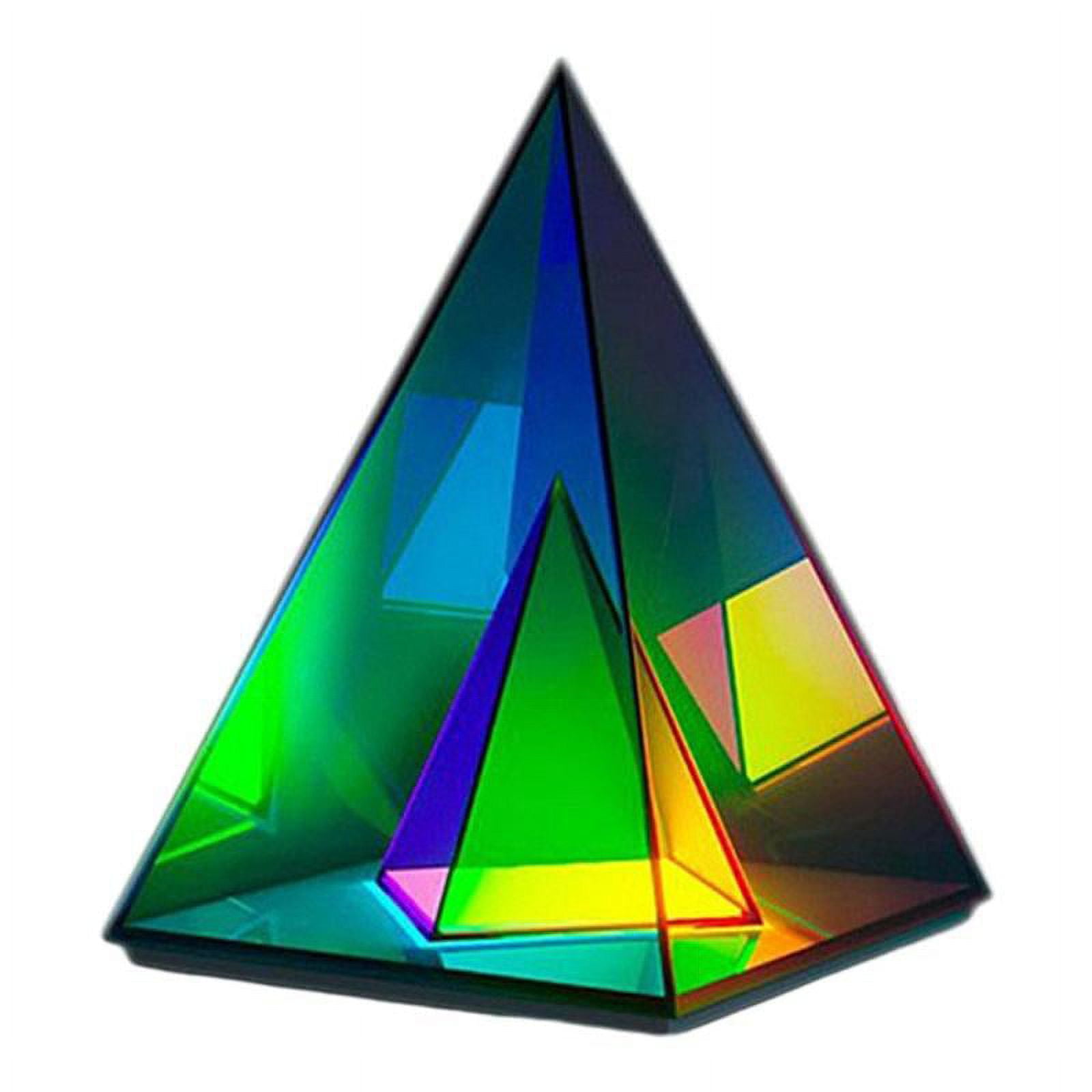 Modern Pyramid Table Lamp ,USB Desk Lights Colorful LED Building ...